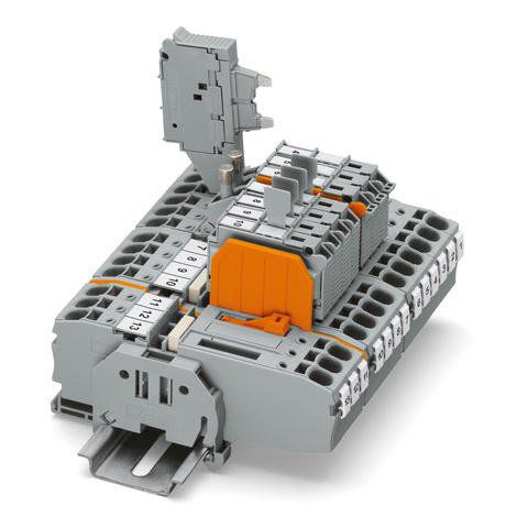 Morsetto componibile su guida DIN / push-in / con connessione a molla / a leva - TOPJOB® S ...