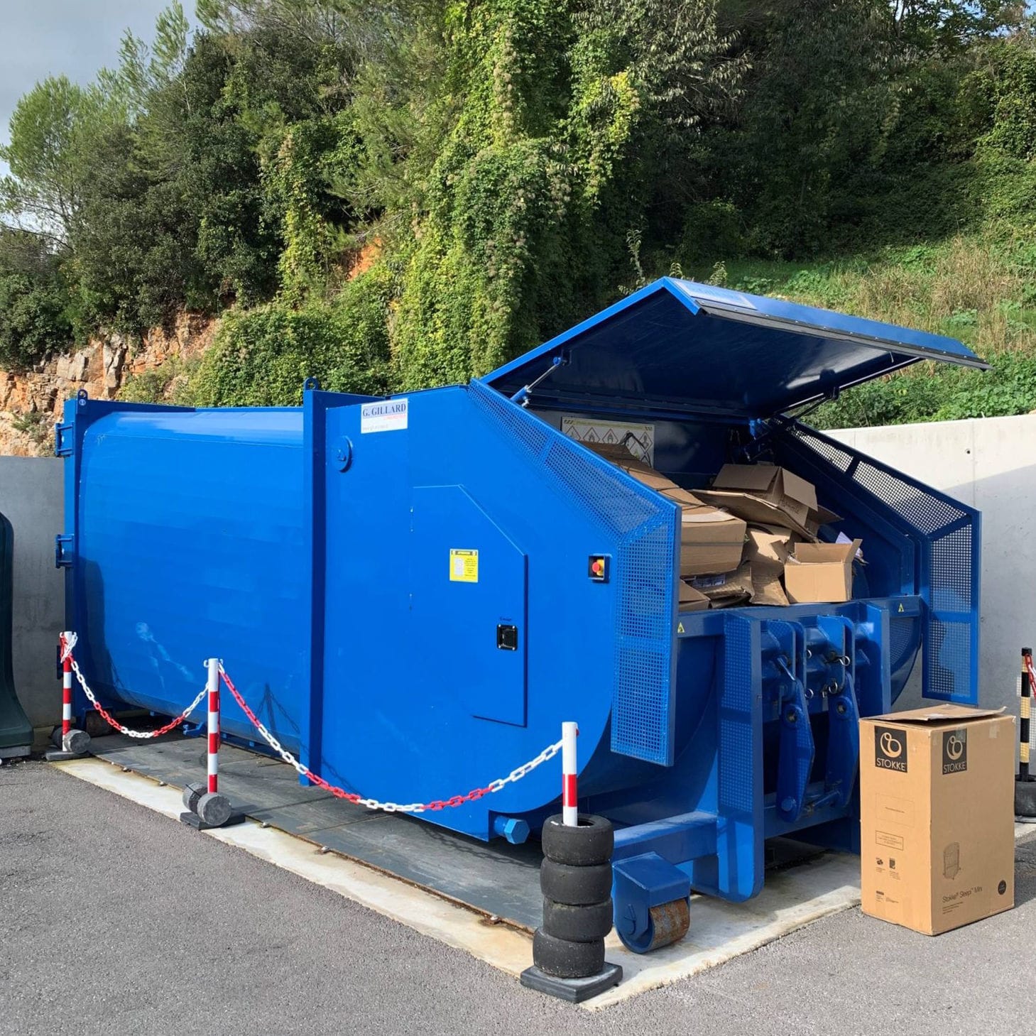 Compattatore per rifiuti misto - ORK MK5 - GILLARD SAS - in legno / per ...