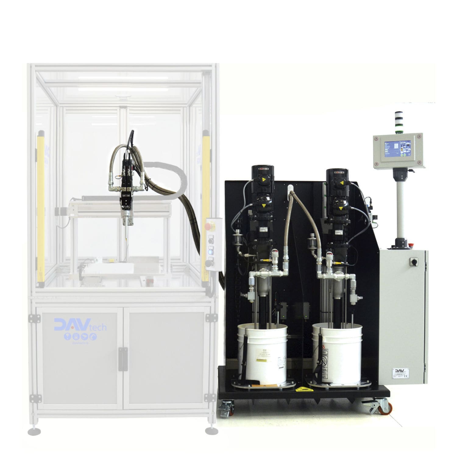Sistema di dosaggio volumetrico - DAV TECH Srl - per pasta termica / programmabile / bicomponente