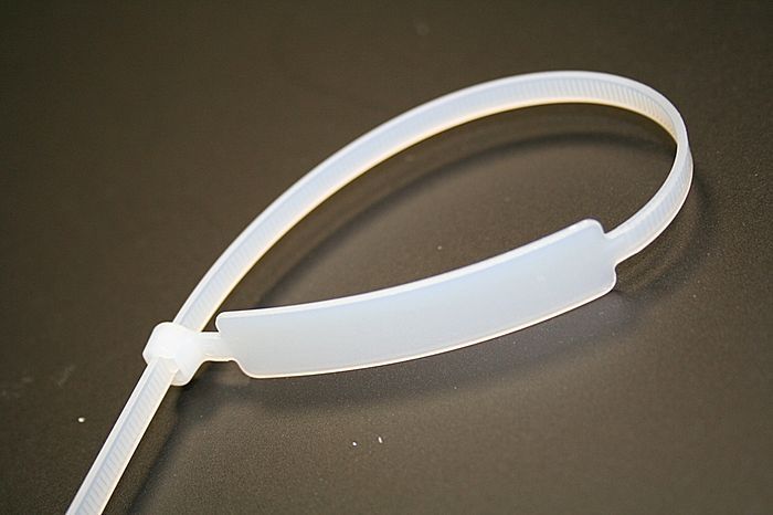 Fascetta stringicavo in poliammide - ETIGO - con targhette lunghe