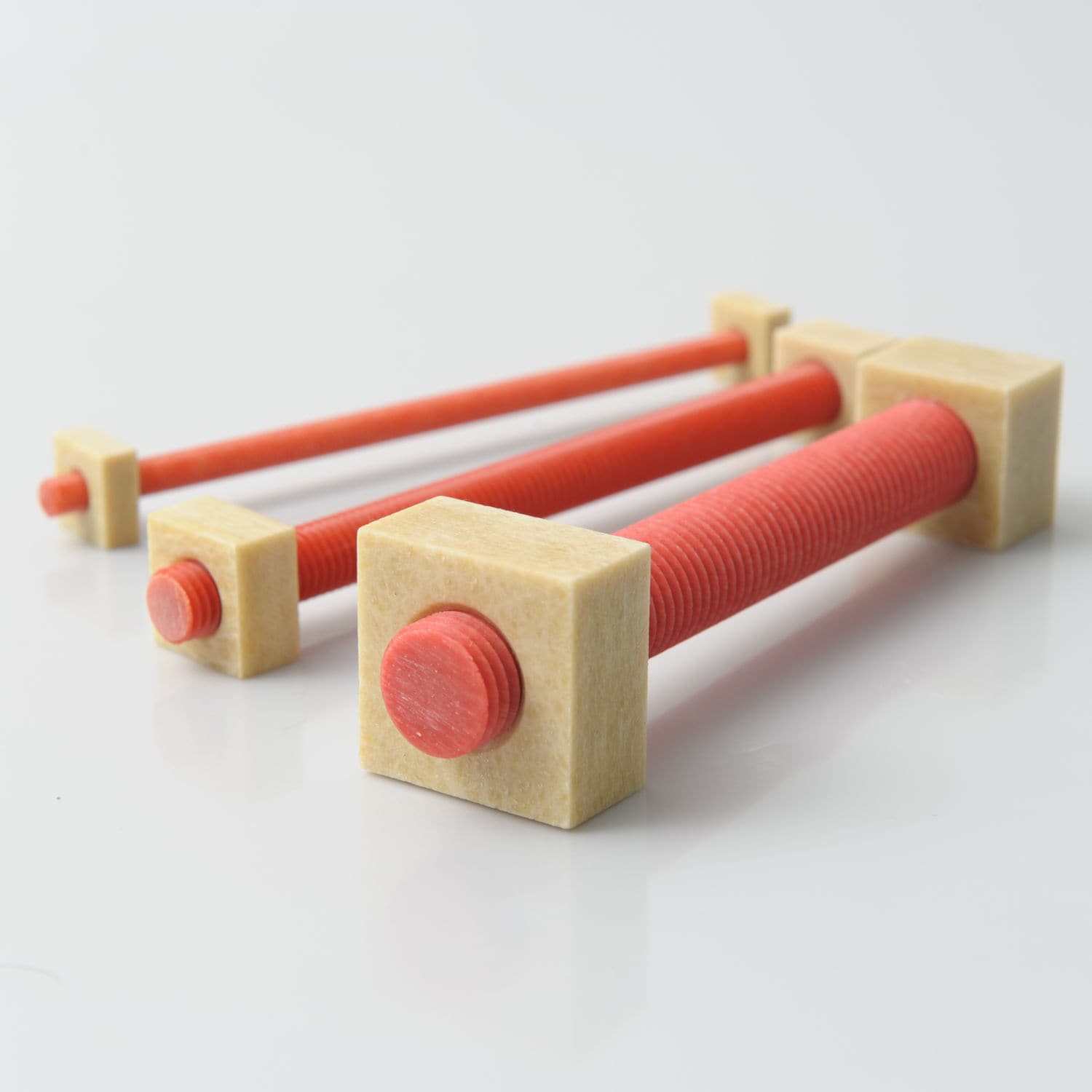 Bullone filettato - M.M. srl - a testa quadrata / in resina ...