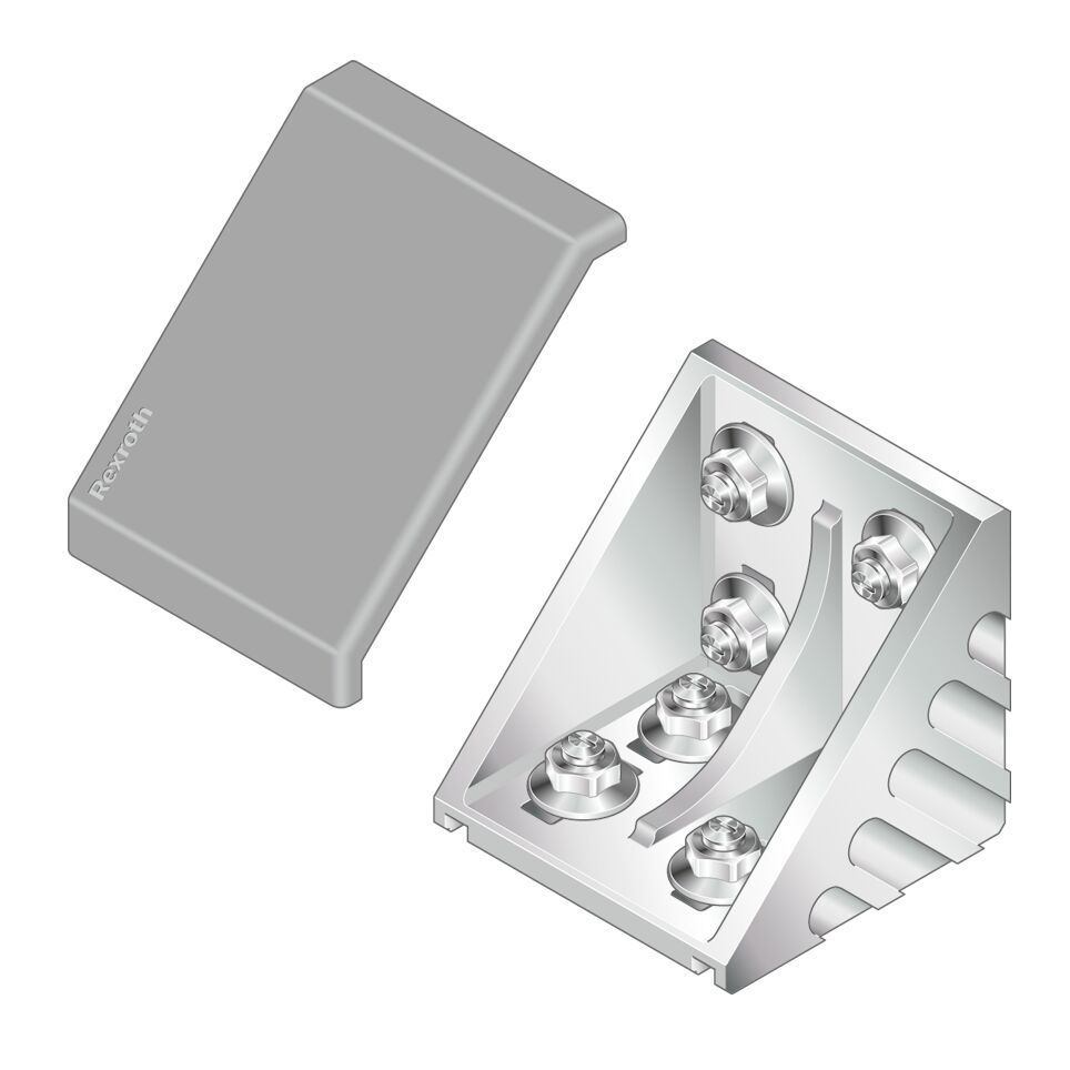 Squadra di fissaggio per assemblaggio di profilati - 3842530360 - Bosch ...