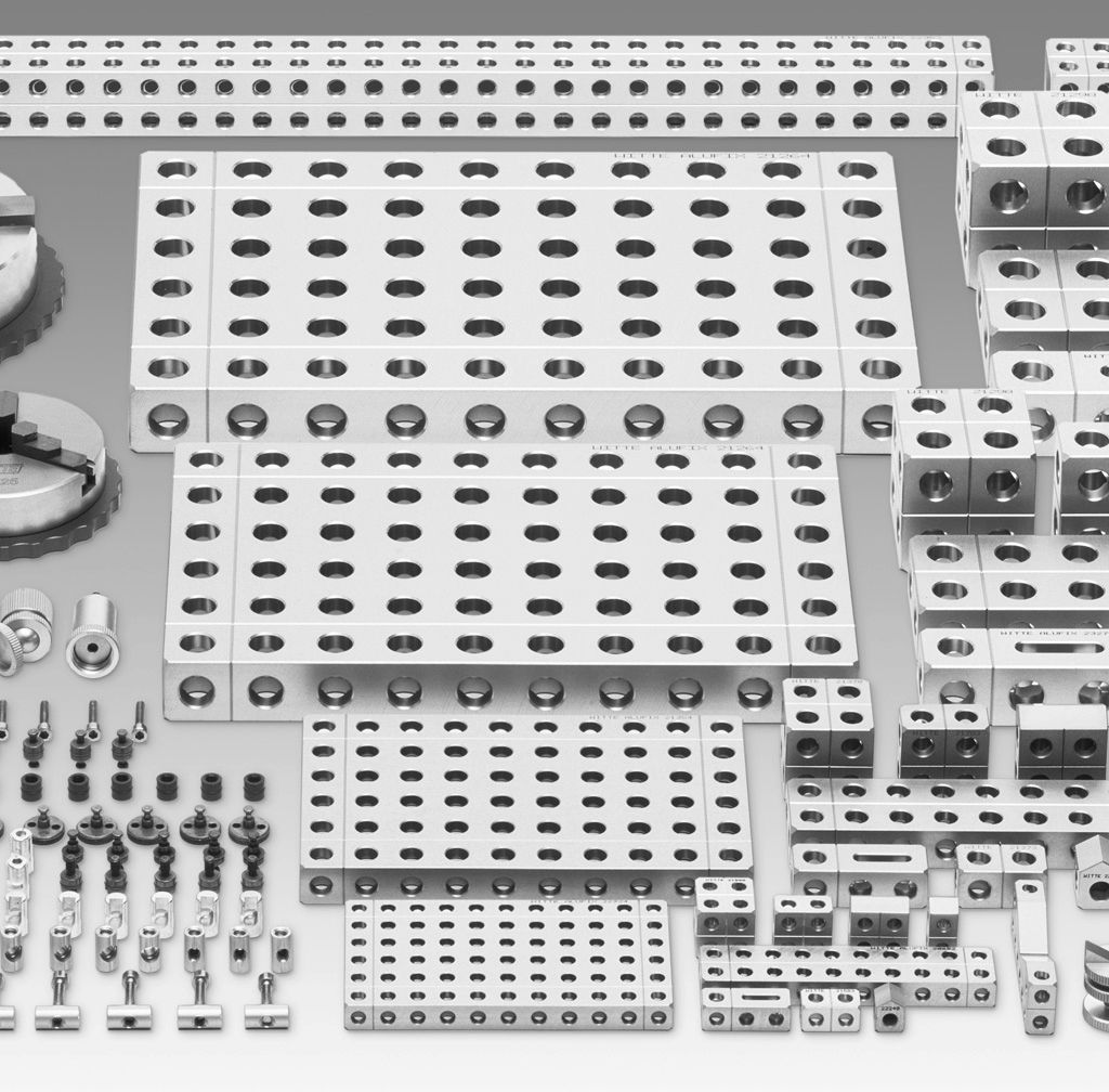 Piastra di staffaggio modulare / di grandi dimensioni / in alluminio ...