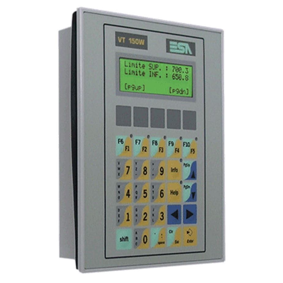 Pannello operatore con tastiera - VT150 - ESA elettronica - ad incastro ...