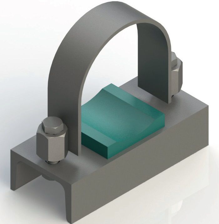 Staffa in acciaio inossidabile - FKB GmbH - per tubi