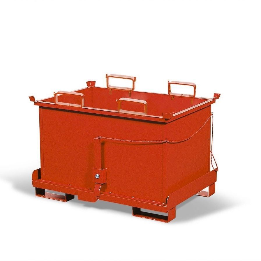 Benna ribaltabile per carrello elevatore - 164888W - DENIOS - con fondo ...