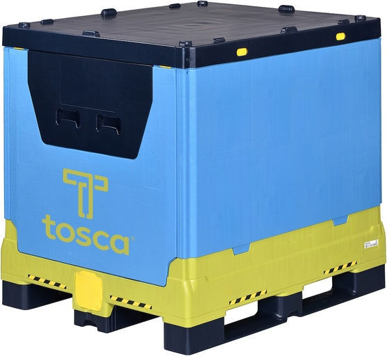 Cassa-pallet in PP - Superior Hybrid - Tosca - in acciaio / di ...