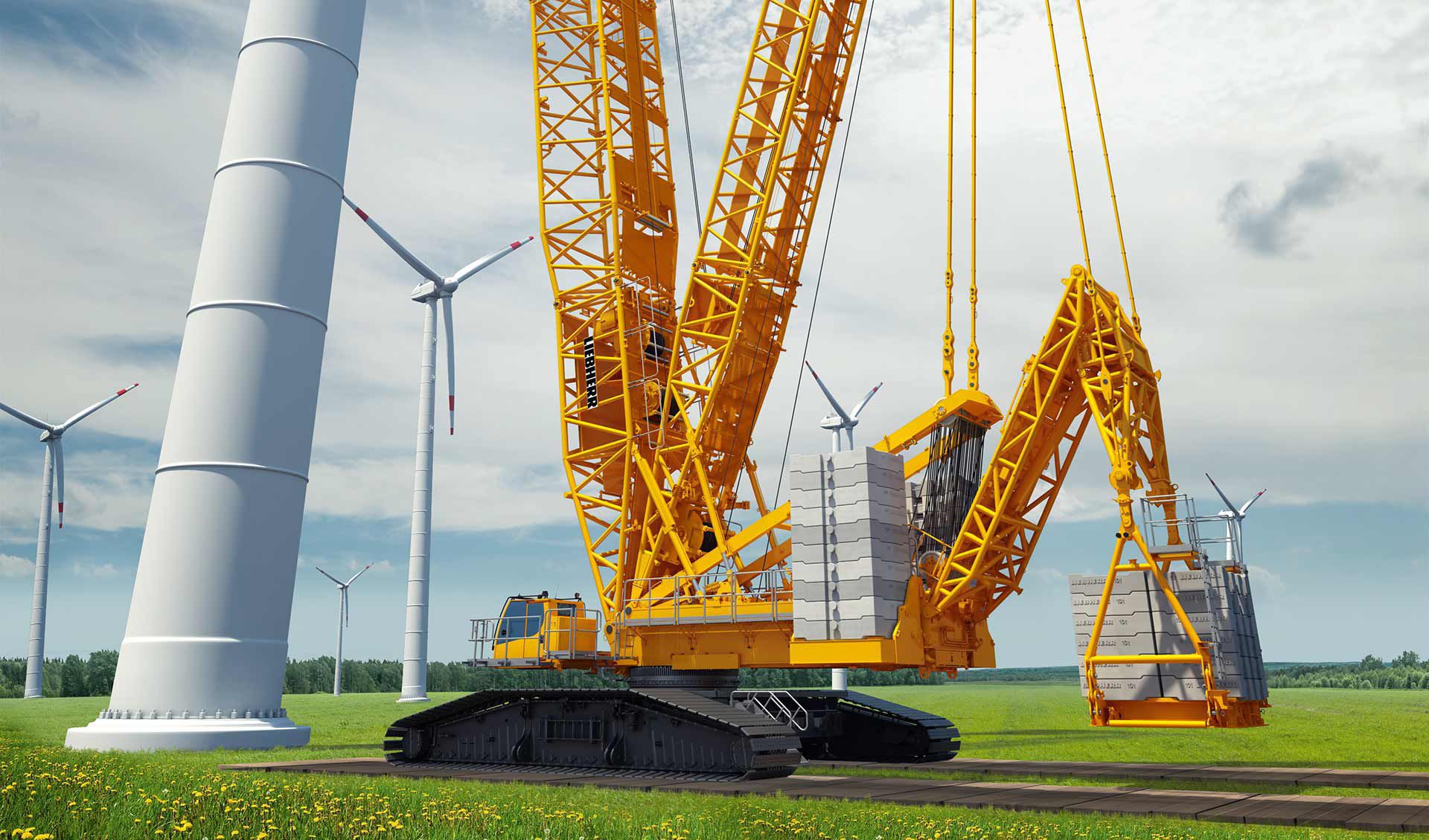 Gru cingolata - LR 1700-1.0 - Liebherr Cranes - con braccio ...