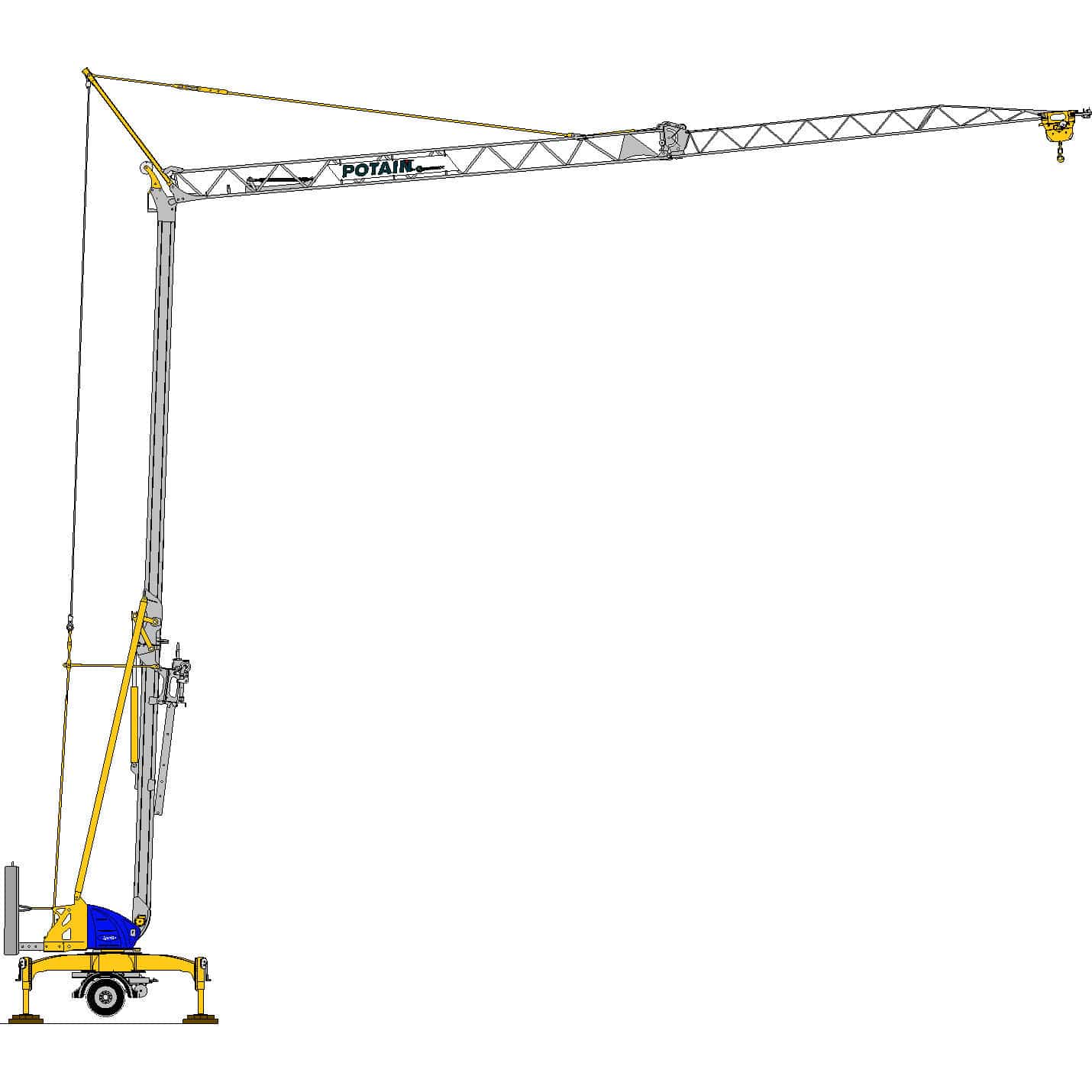 Gru automontante - Igo M 14 - Manitowoc Cranes - fissa / tralicciata ...