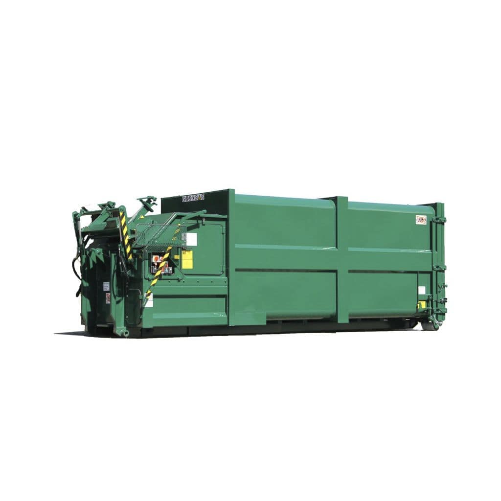 Compattatore per rifiuti fisso - N series - AJK NV - monoblocco ...