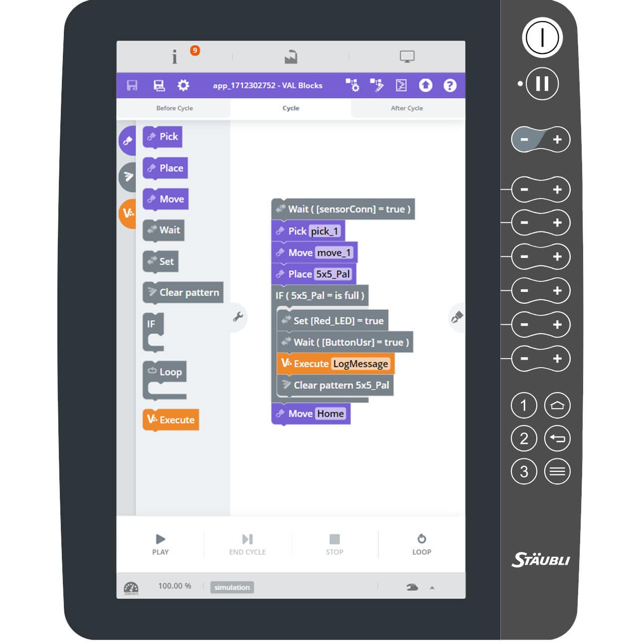 Sistema di programmazione di robot semplificato - VAL BLOCKS - Stäubli ...