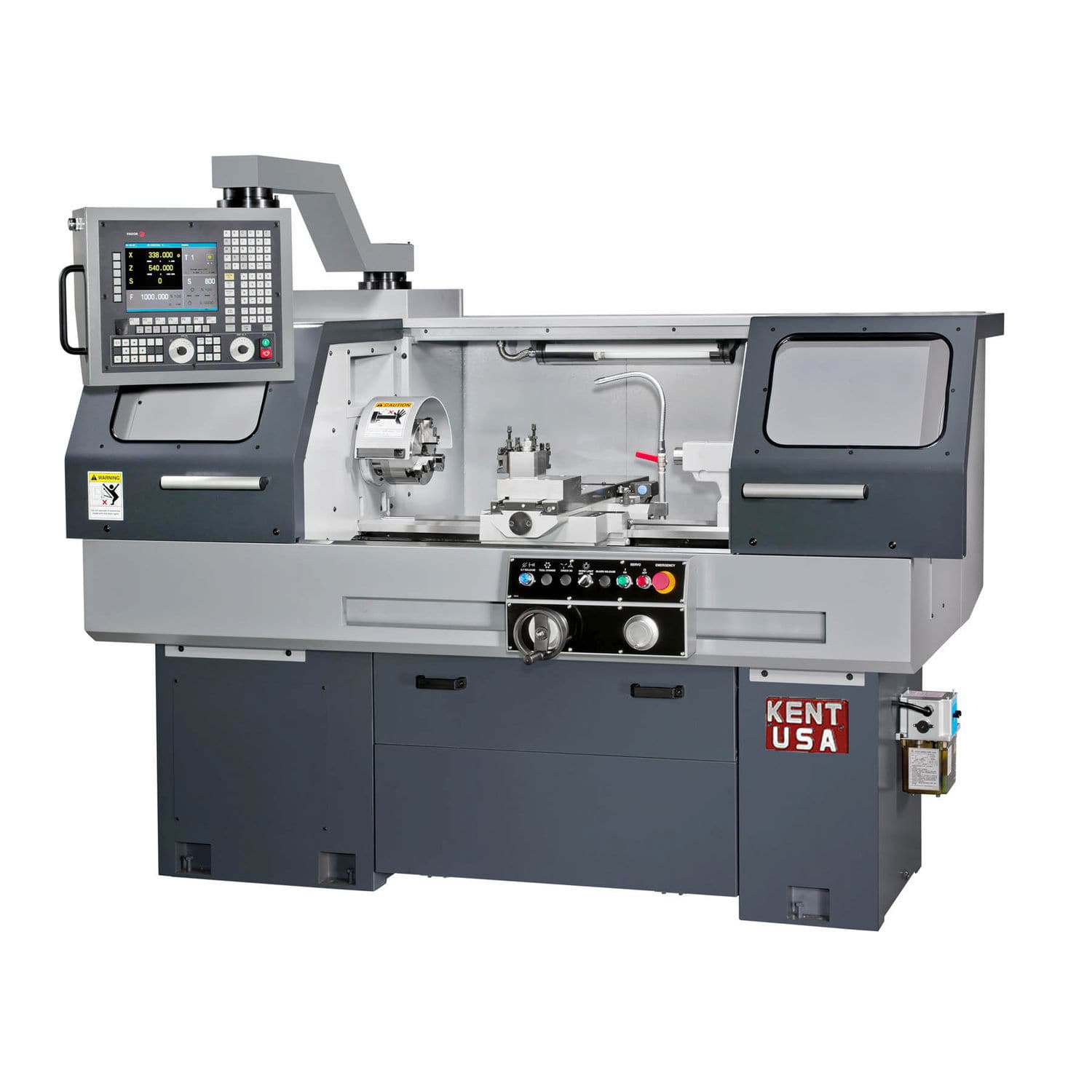 Tornio CNC - CSM-1440CNC - Kent Industrial - 2 assi