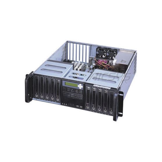 Case per PC per rack - RCK-309MA series - AICSYS Inc - 19" / 3U / con 3 array di storage