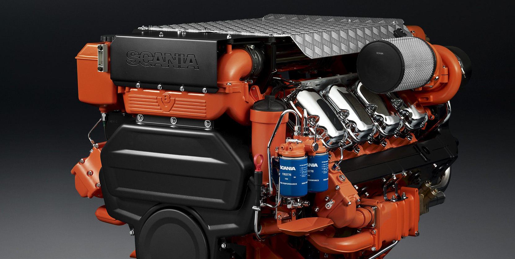 Motore diesel - DI16 070M - SCANIA Industrial & Marine Engines - a 8 ...