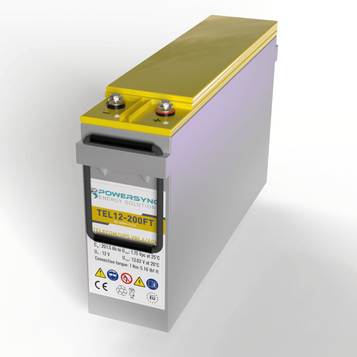 Batteria VRLA - TEL12-200FT - POWERSYNC Energy Solutions - prismatica ...