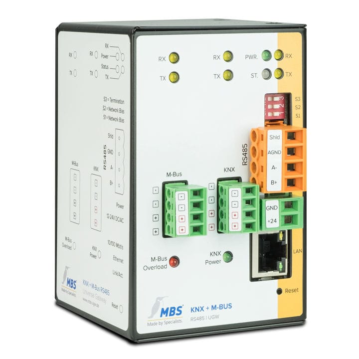 Gateway di comunicazione - KNX + M-Bus - MBS GmbH - Ethernet / RS-485 ...