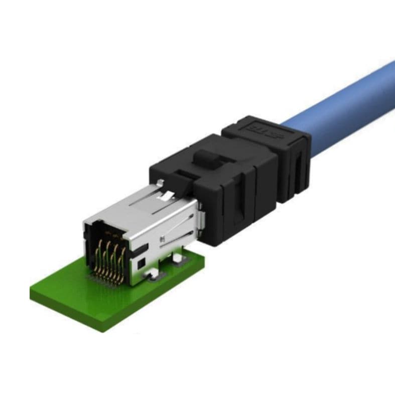 Connettore elettrico RJ45 - IC AUTOMATION - rettangolare / 8 poli / per ...