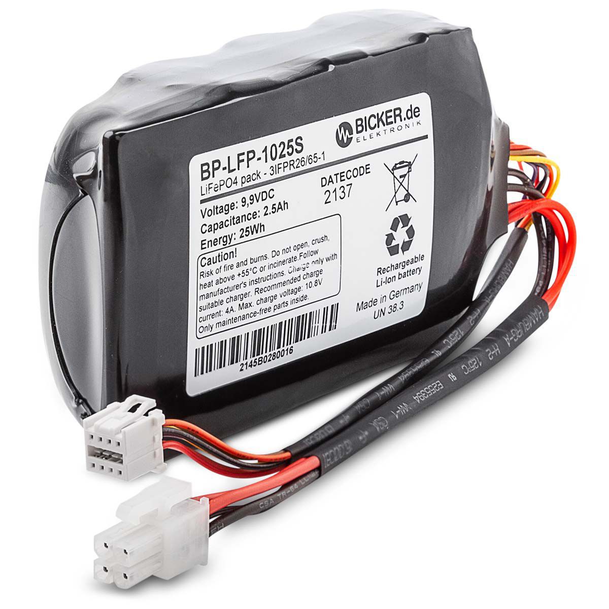 Modulo batteria LiFePO4 - BP-LFP-1025S - Bicker Elektronik GmbH - a blocco / per UPS / industriale