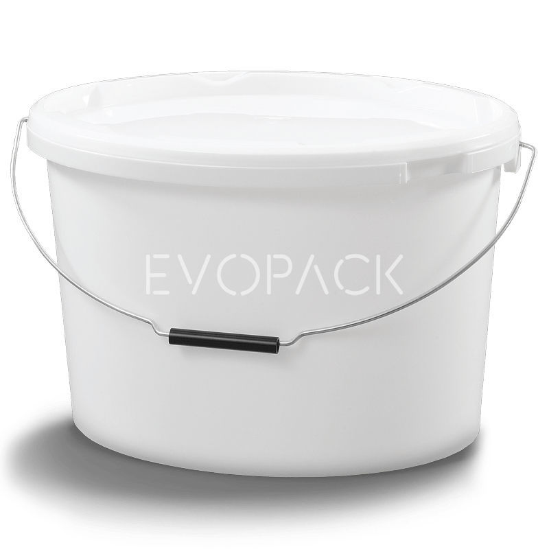 Secchio in plastica - 80021 - EVOPACK - ovale / con coperchio