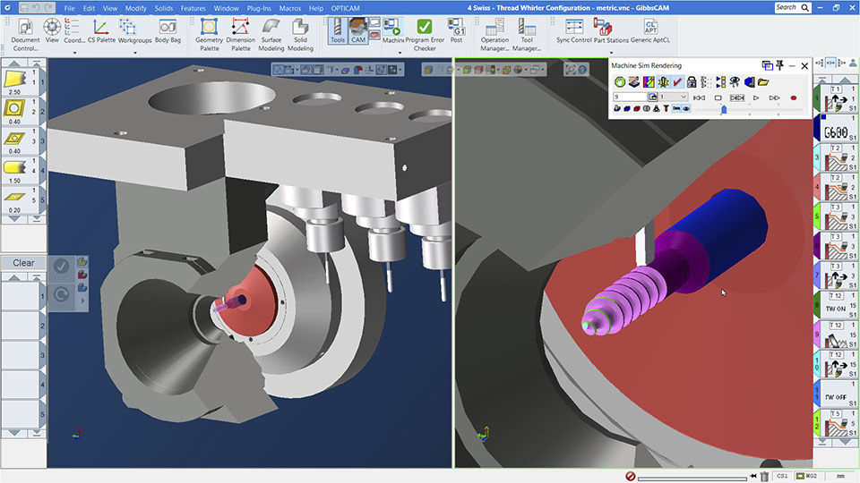 Software di interfaccia - GO Swiss - GibbsCAM - di programmazione / di ...