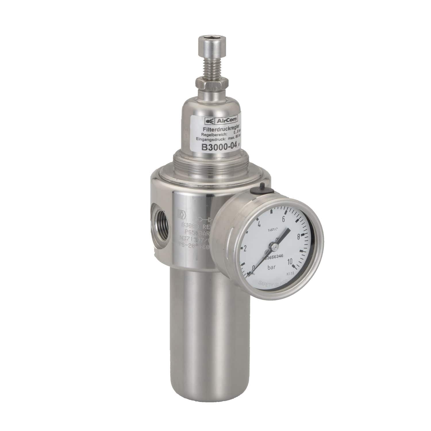 Filtro regolatore ad aria - B3000 series - AirCom Pneumatic - per aria compressa / a pressione ...