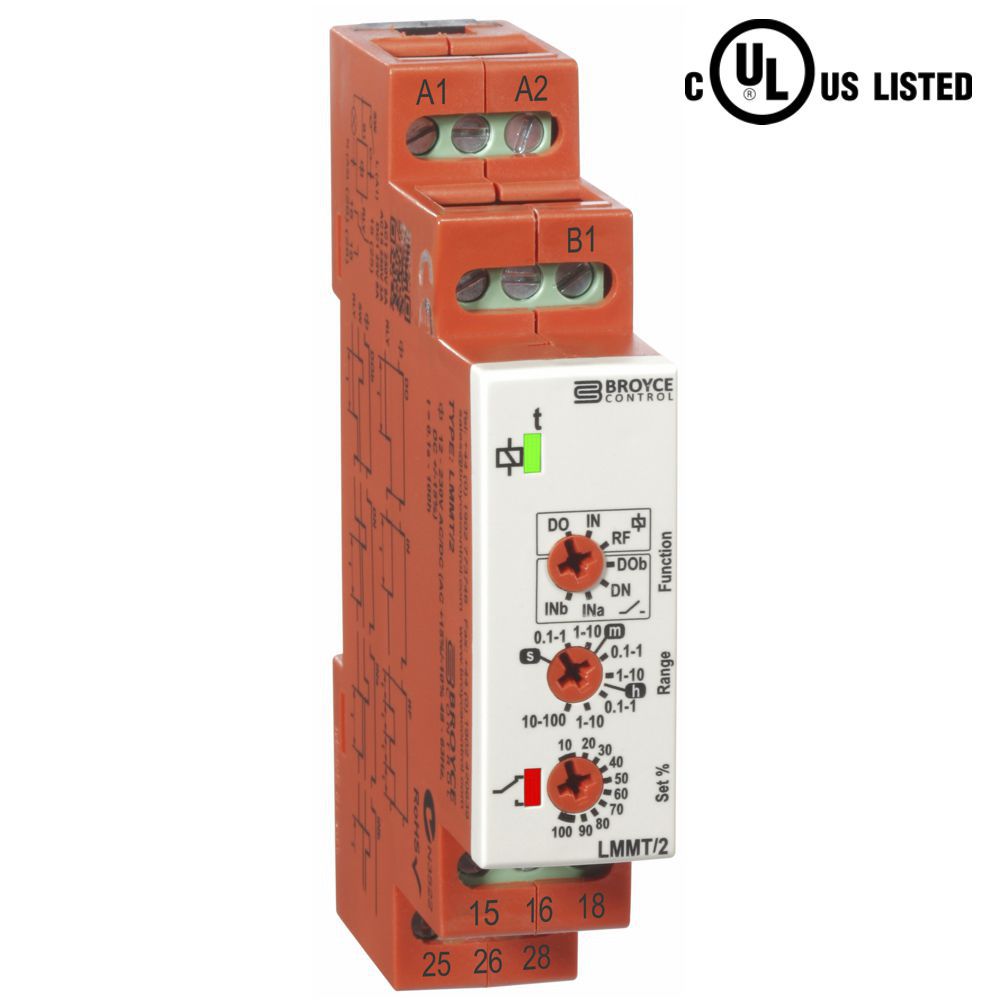 Relè temporizzatore con attrazione ritardata - LMMT/2 - Broyce Control ...