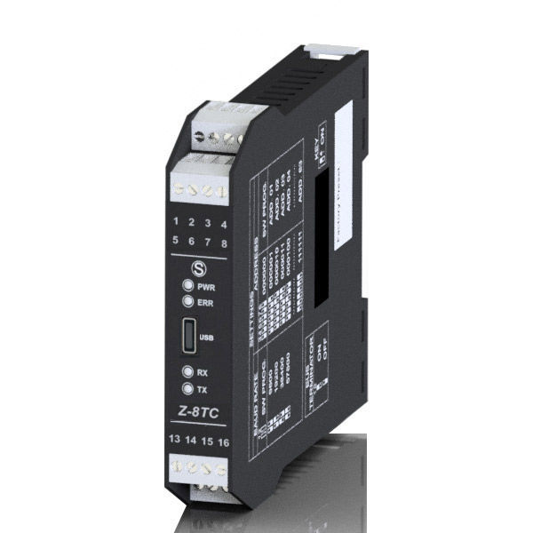 Modulo di ingresso Modbus RTU - Z-8TC-1 - SENECA | AUTOMATION INTERFACES - RS485 / Modbus / 8 canali