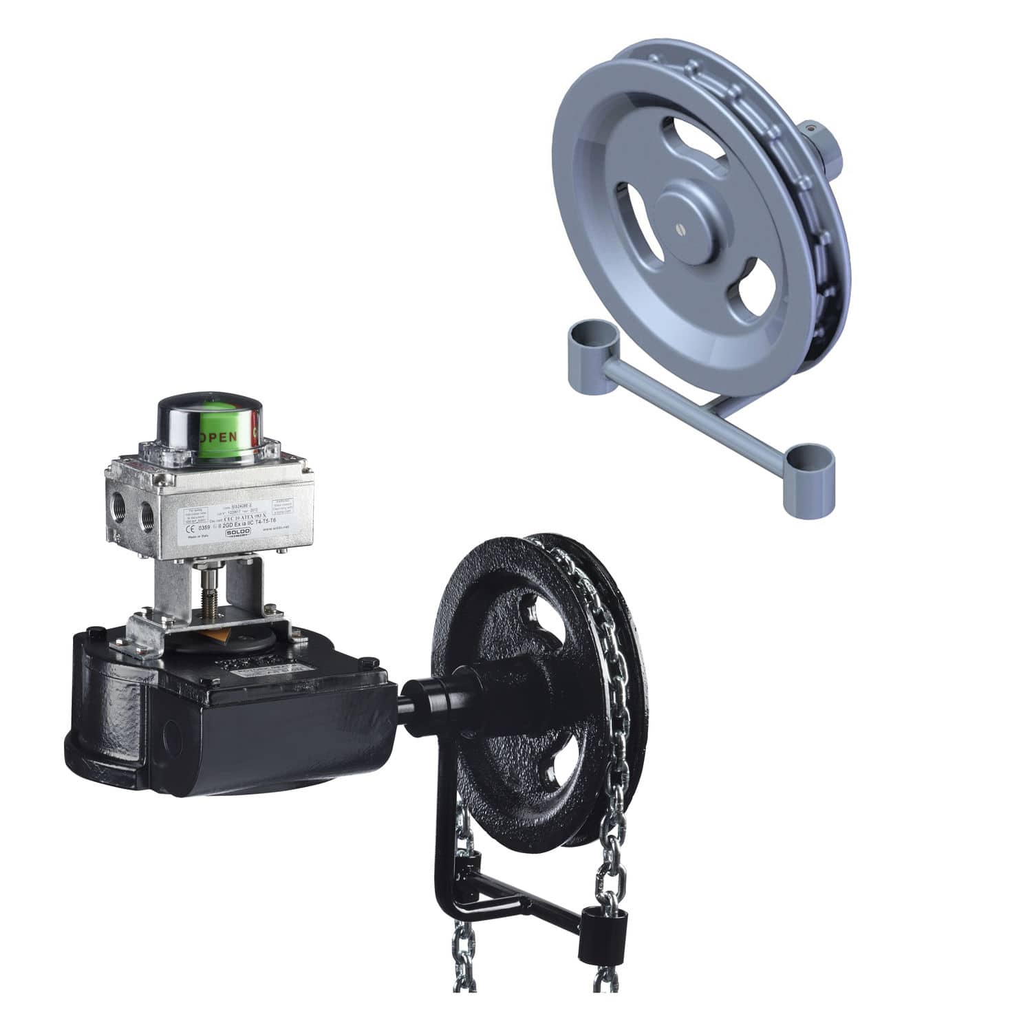 Ruota per catene - Rotork - in ghisa / per riduttore