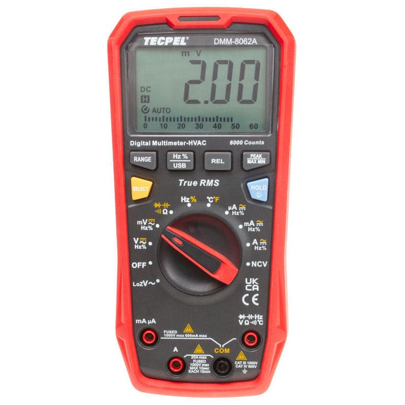 Multimetro digitale - DMM-8062A - Tecpel Co., Ltd. - portatile / 1000 V ...