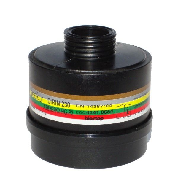 Filtro a gas - DIRIN 230 A2 B2 E2 K2 Hg-P3R D - EKASTU Safety - fumo / a cartuccia / per ...