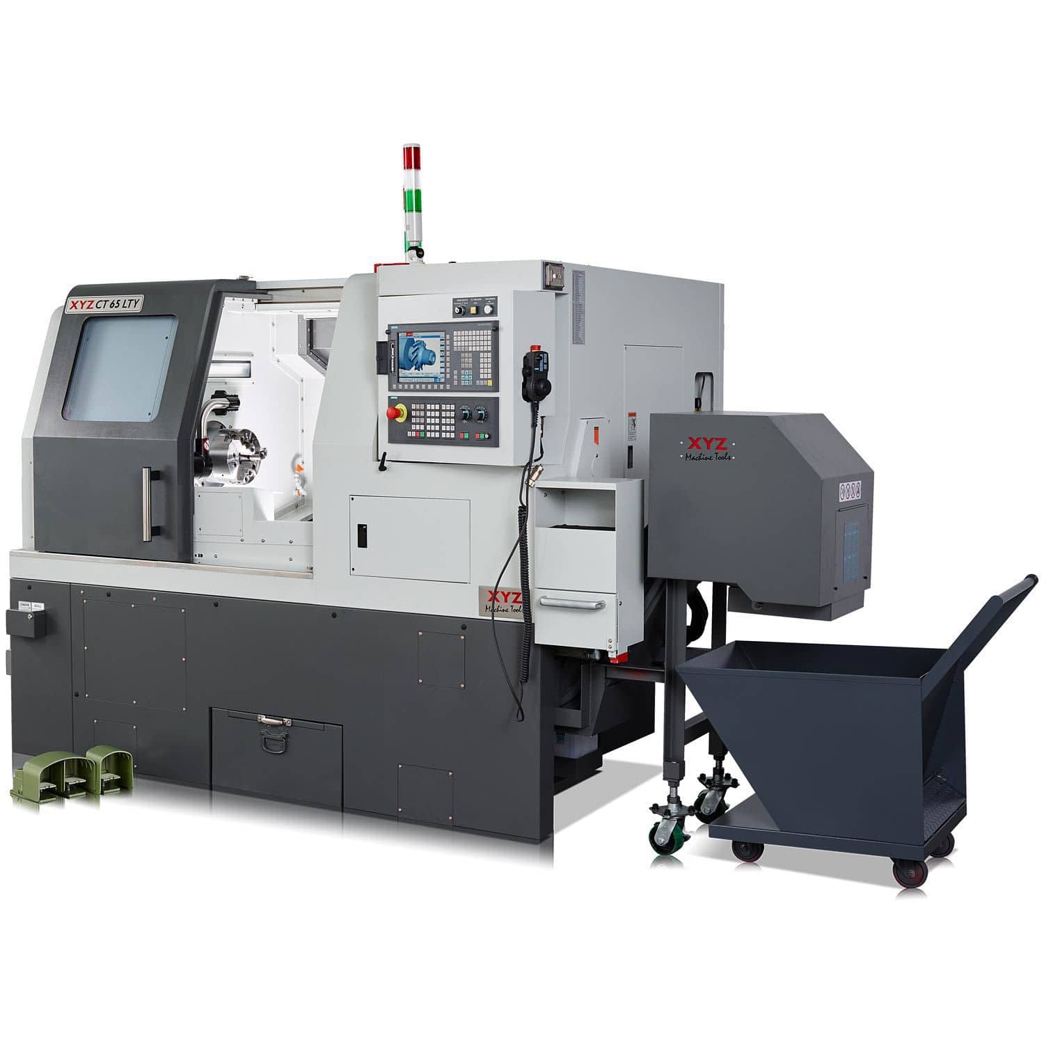 Centro di tornitura CNC - XYZ CT 65 LTY - XYZ Machine Tools - 3 assi ...