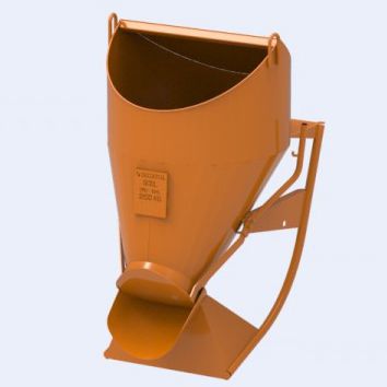 Benna per calcestruzzo conica - 142C - Secatol SAS - con fondo apribile