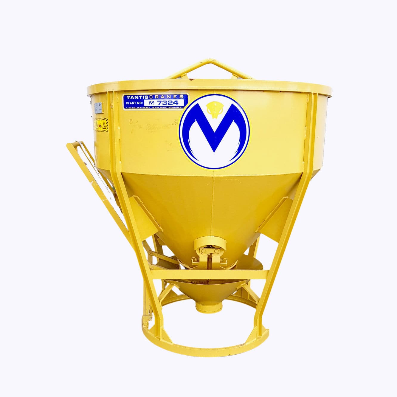 Benna per calcestruzzo conica - Mantis Cranes - con fondo apribile