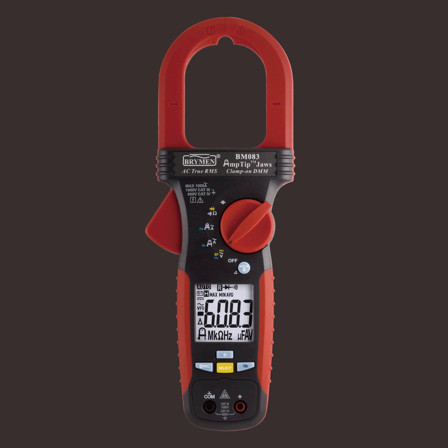 Multimetro a pinza digitale 6000 conteggi - BM083 - BRYMEN - portatile ...