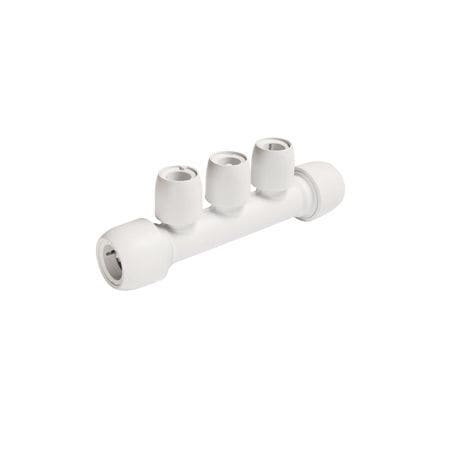 Manifold a 3 vie - HX89B/22W - Wavin - in plastica / per liquido / per tubi