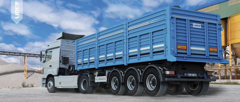 Semirimorchio con cassone ribaltabile - lider trailer - a 3 assi / per ...