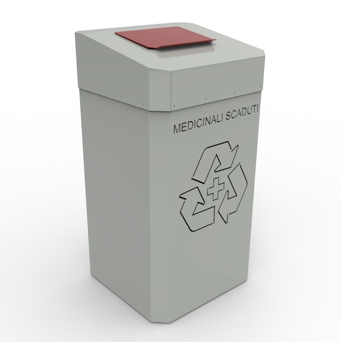 Contenitore per rifiuti in acciaio galvanizzato - CFS - Essegi ...