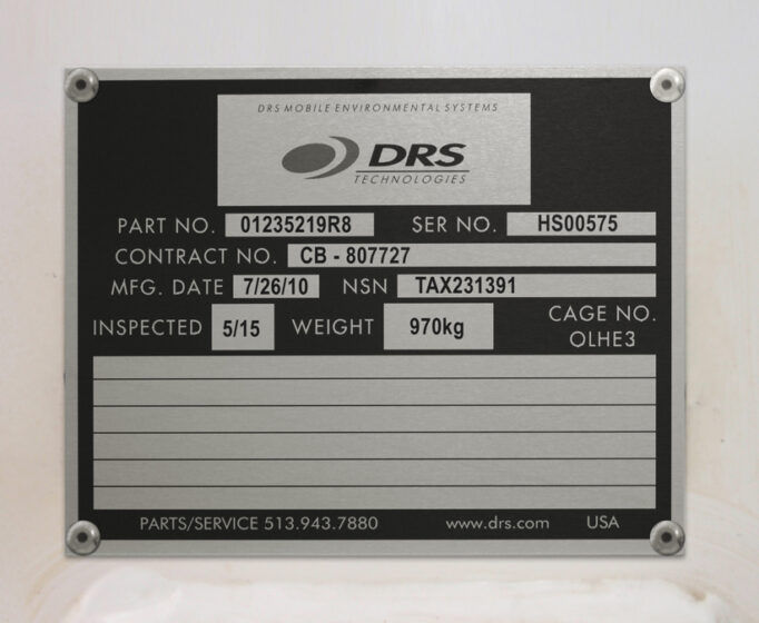 Targhetta di identificazione - Metalphoto of Cincinnati