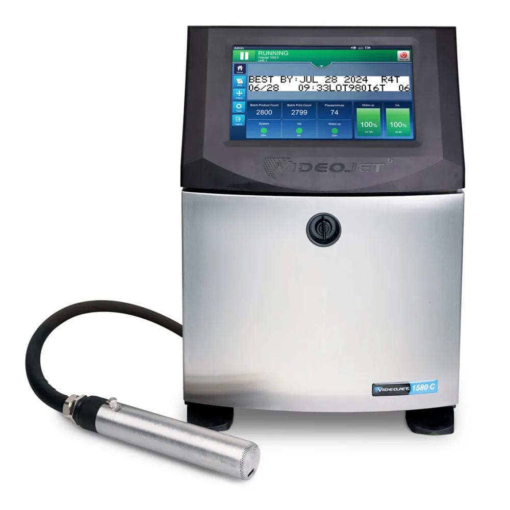 Stampante a getto di inchiostro continuo - 1580 C - VIDEOJET - da terra ...