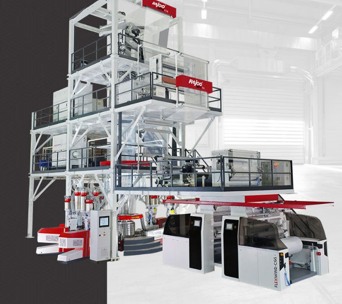 Linea di estrusione film soffiato - HEPTAFOlL® - Rajoo Engineers Ltd ...