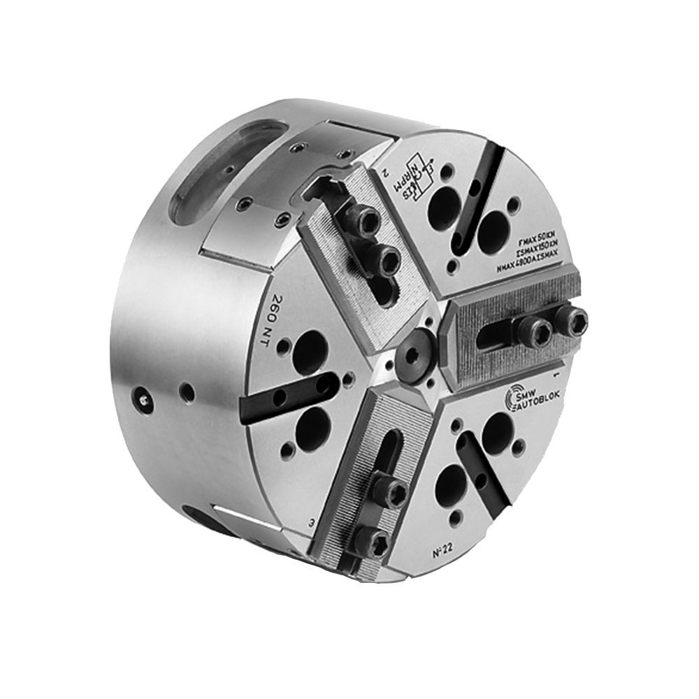 Mandrino automatico - NTL series - SMW AUTOBLOK - 3 ganasce / a centro chiuso / per lavorazione