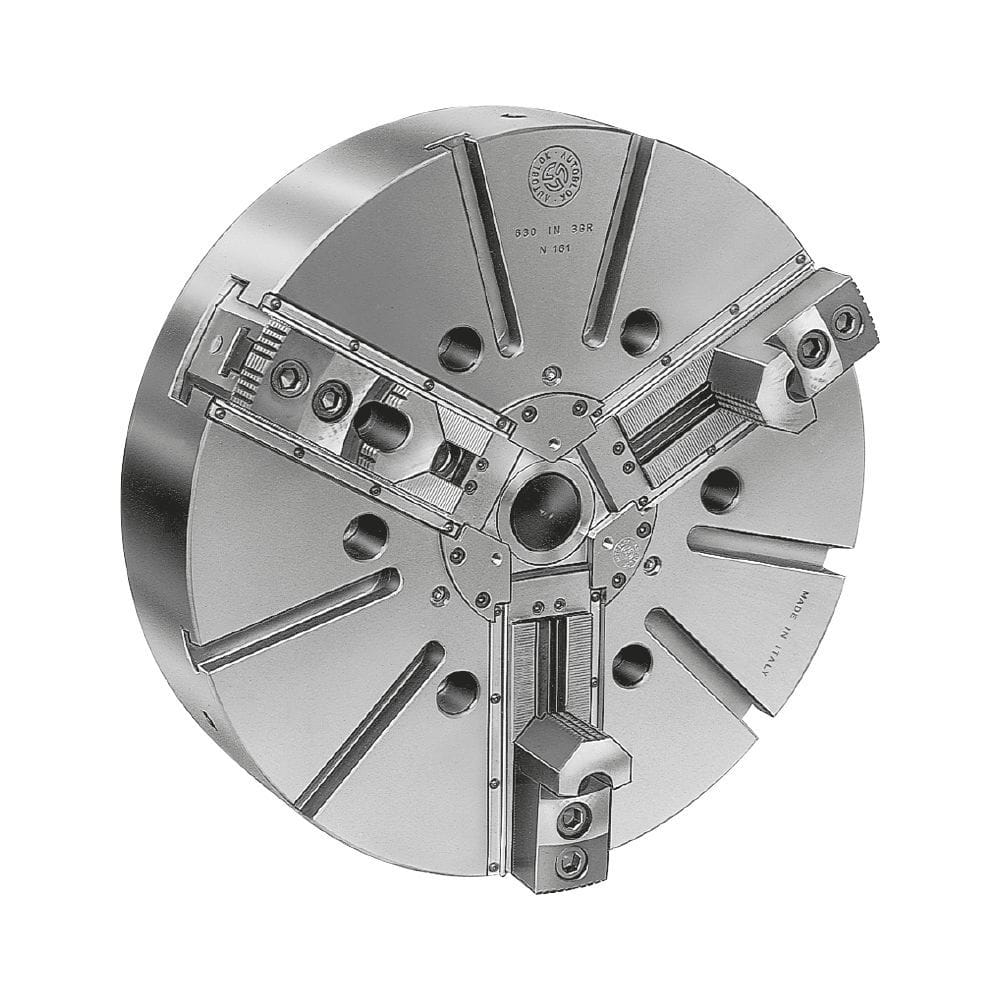 Mandrino automatico - IN series - SMW AUTOBLOK - 3 ganasce / a centro chiuso / per lavorazione