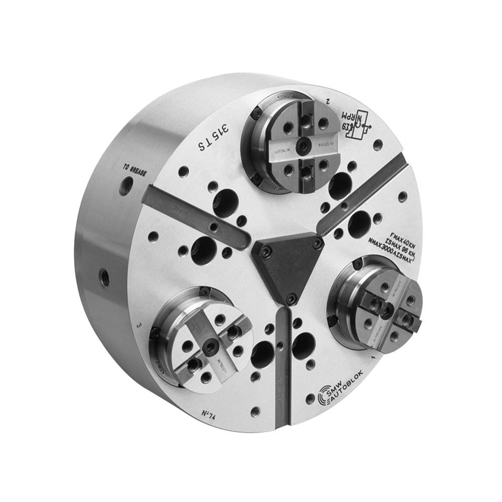 Mandrino automatico - TSF series - SMW AUTOBLOK - 3 ganasce / a pinza / autocentrante