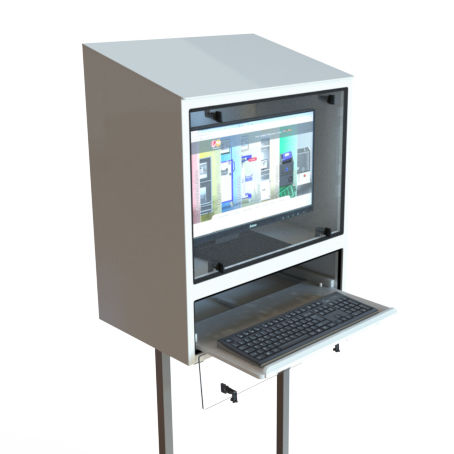 Armadio per materiale informatico autoportante - AGRO EC LCD - LM ...