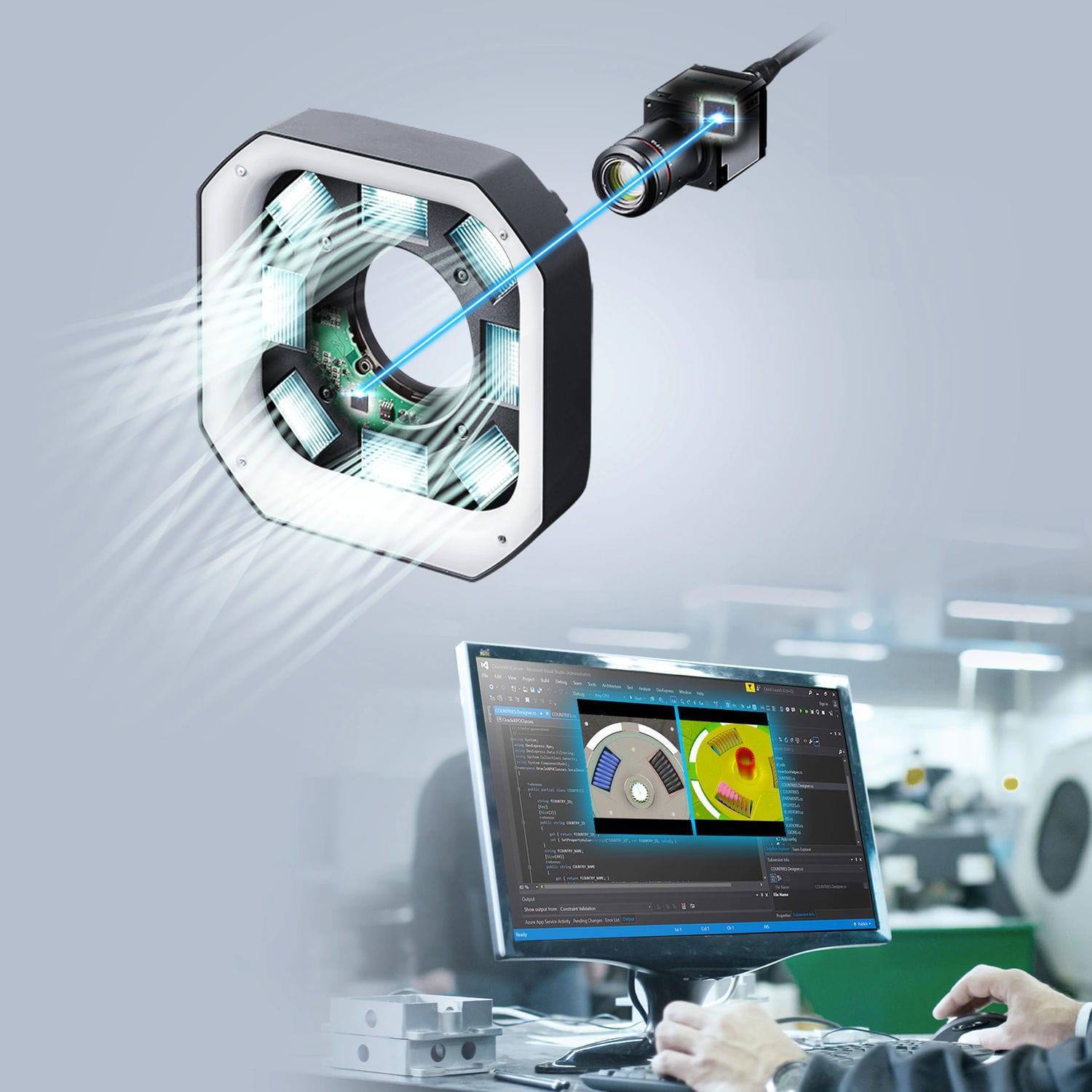 Telecamera GigE - VJ Series - KEYENCE - di visione per macchina ...