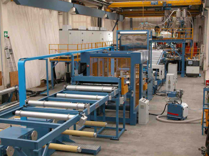 Linea di estrusione film cast - B.G. PLAST S.r.l. - per PET / multistrato