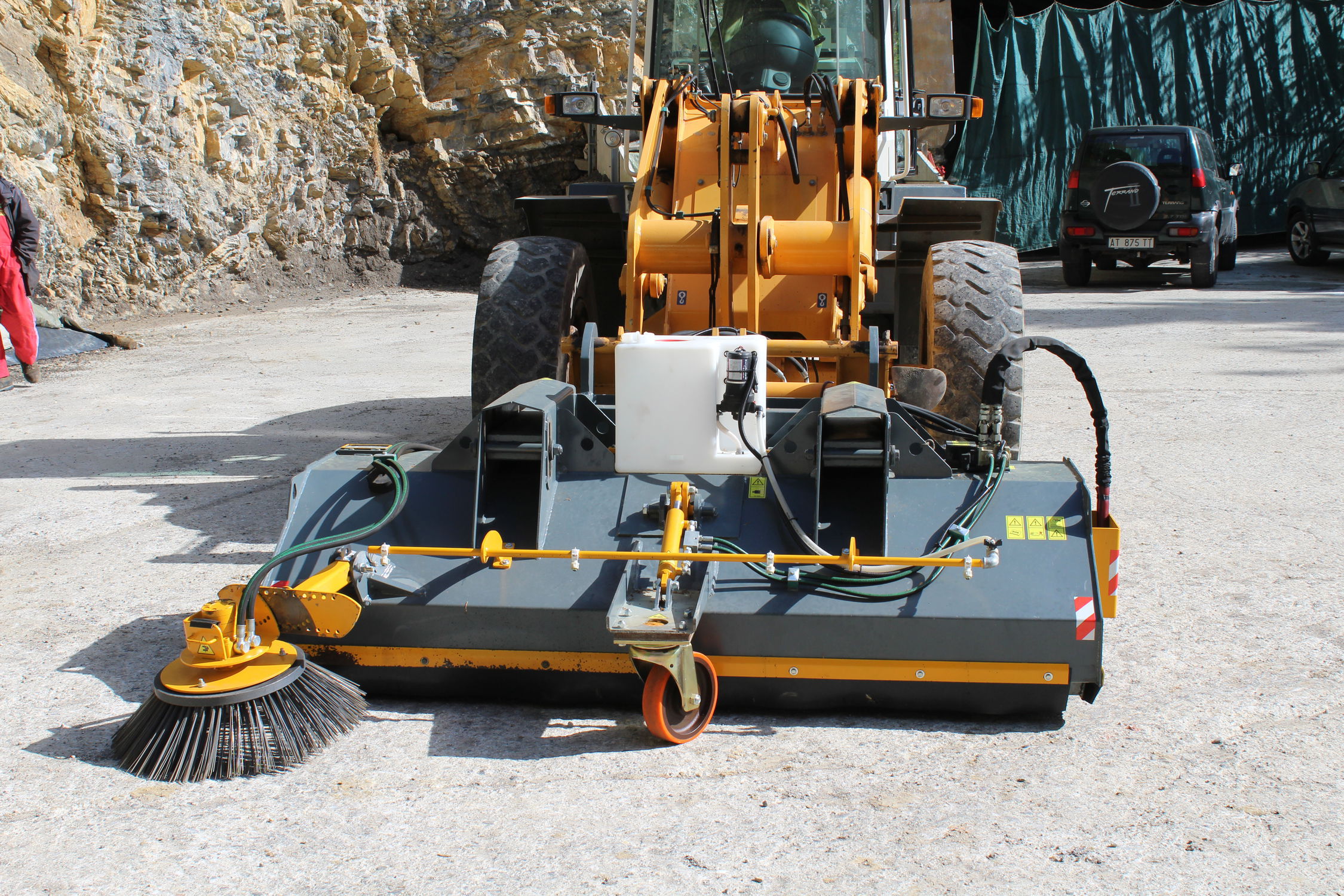 Benna spazzatrice raccoglitrice - CSI 225 - CM Srl - per minipala / per minipala caricatrice ...