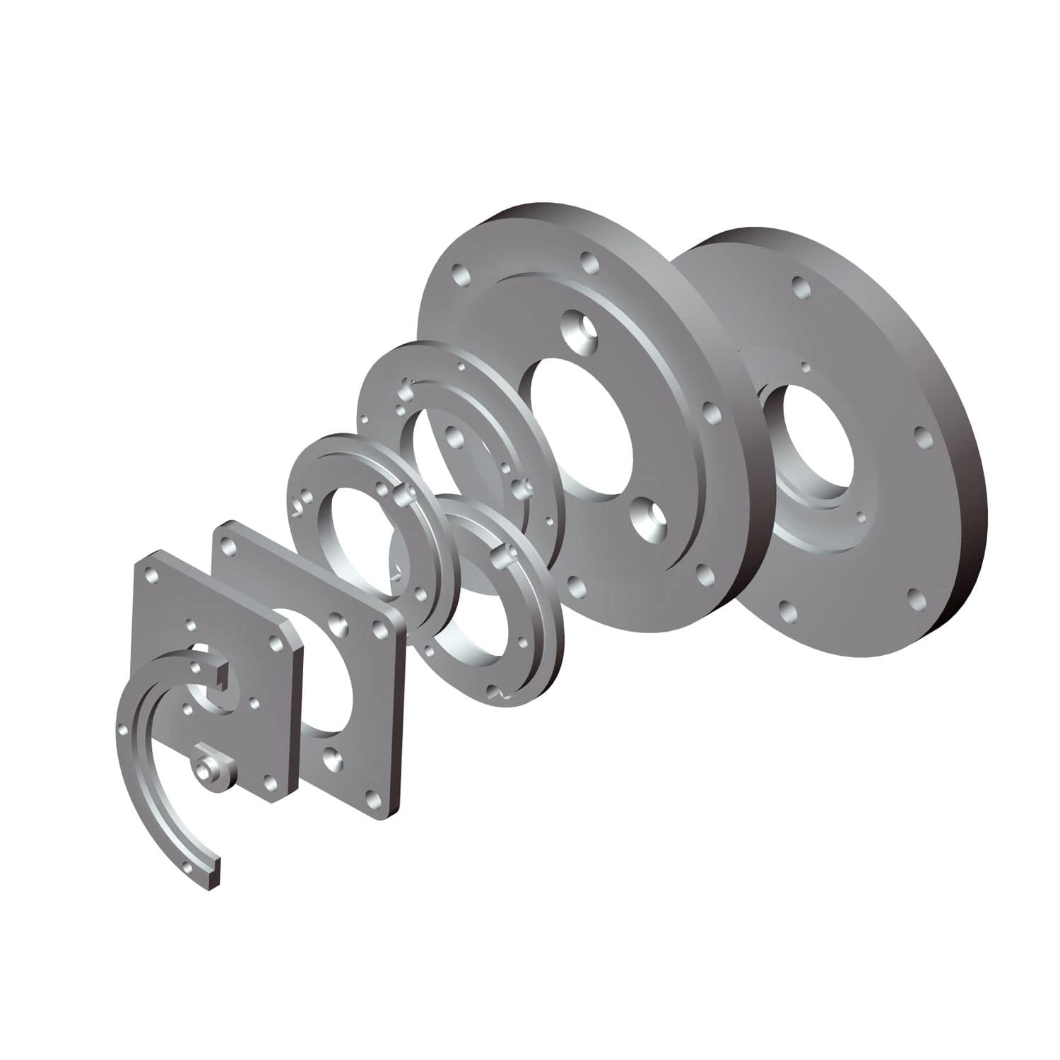 Flangia circolare - Hohner Automaticos - quadrata