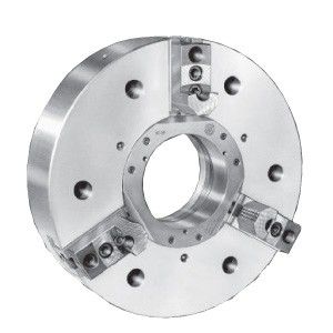 Mandrino automatico - BB series - SMW AUTOBLOK - 3 ganasce / con foro passante / di precisione