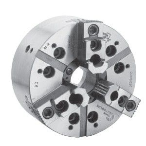 Mandrino automatico - BB series - SMW AUTOBLOK - 3 ganasce / con foro passante / di precisione